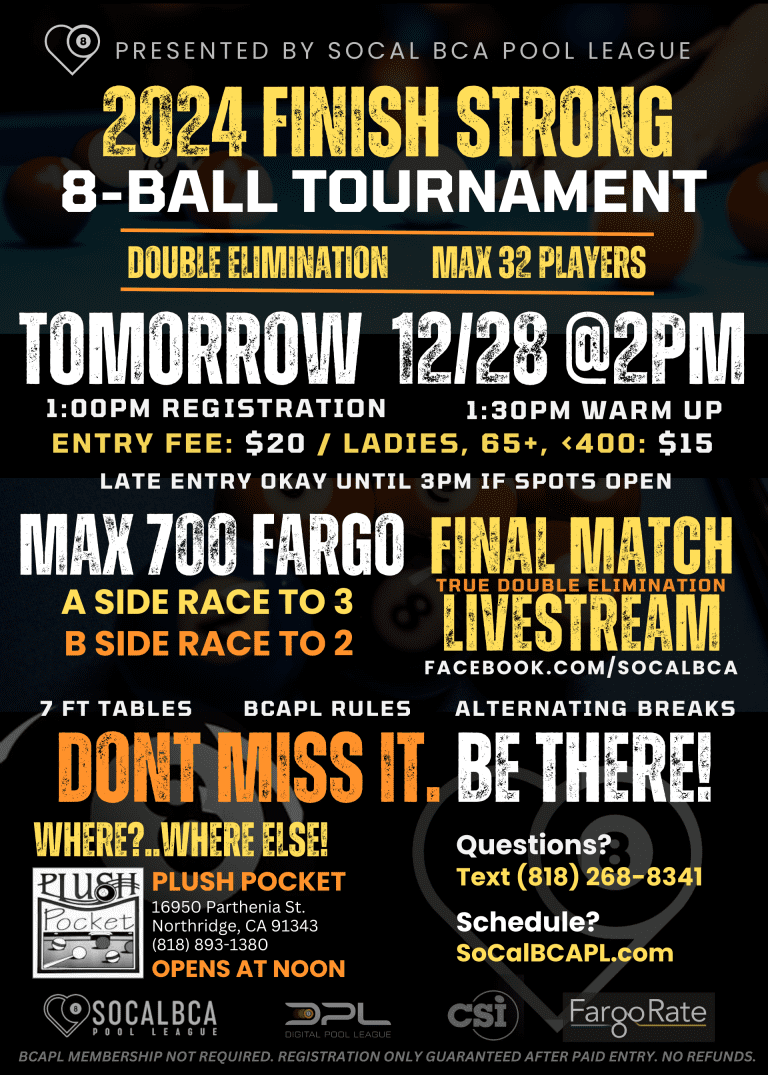 Advanced Max 700 Fargo 8B DE BB Tournament 12-28-2024 – FLYER – SoCal ...